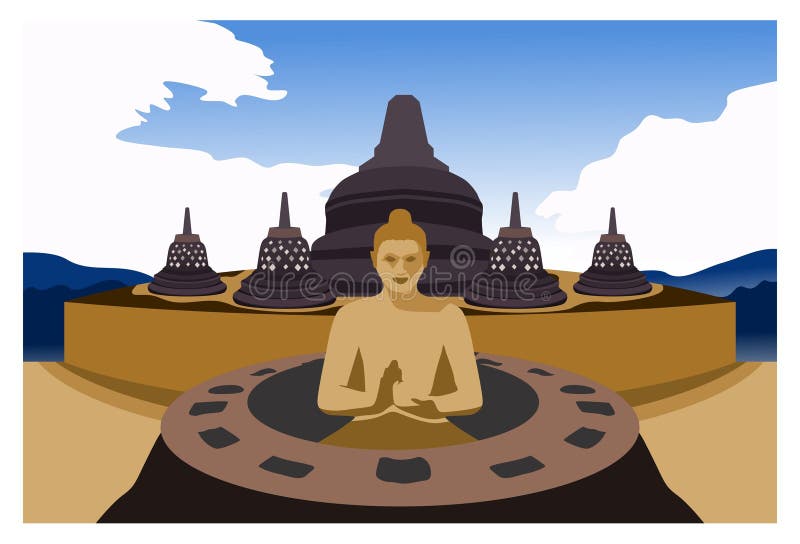 Borobudur Cartoon Stock Illustrations – 138 Borobudur Cartoon Stock ...