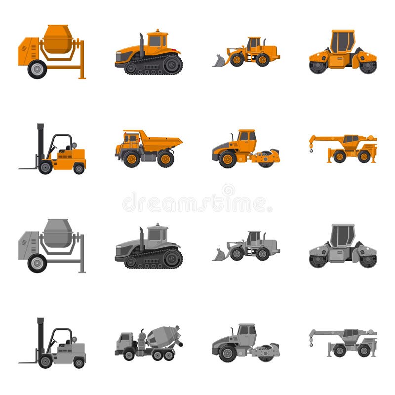 Vector Design of Build and Construction Sign. Set of Build and ...