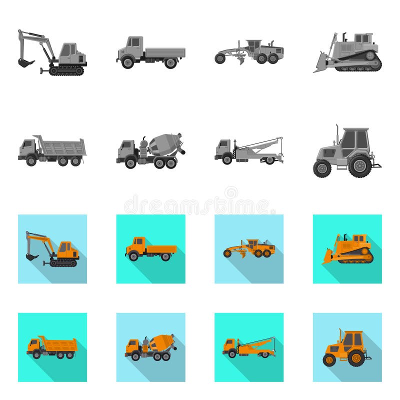 Vector Design of Build and Construction Sign. Collection of Build and ...