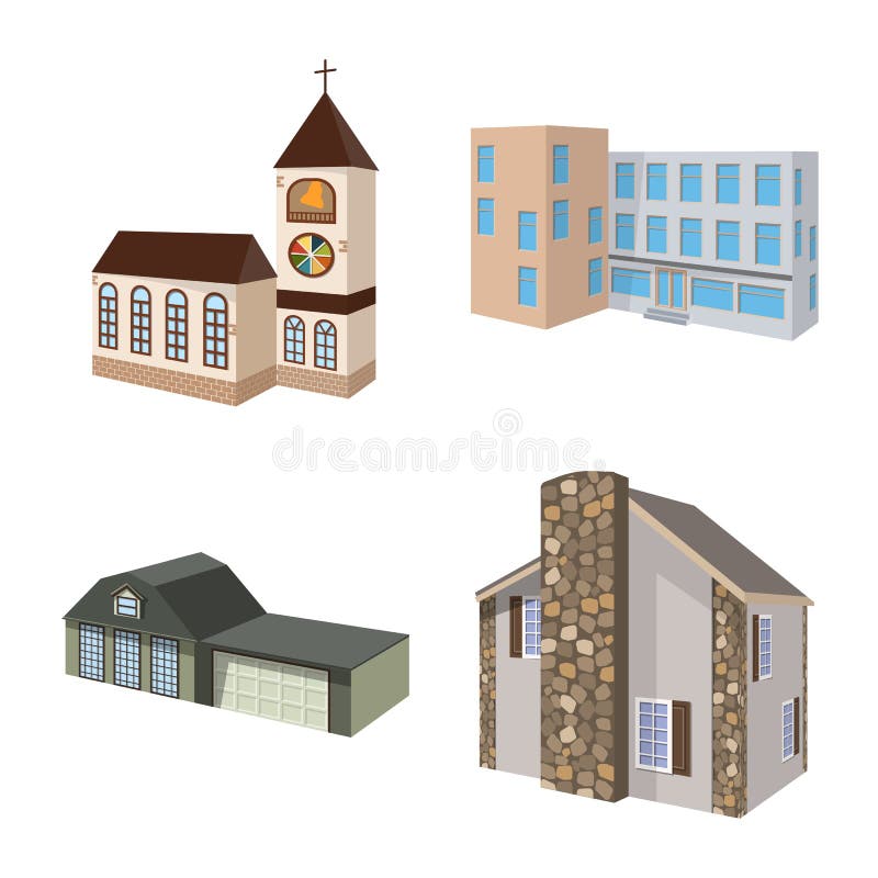 Vector Design of Building and Home Logo. Set of Building and ...