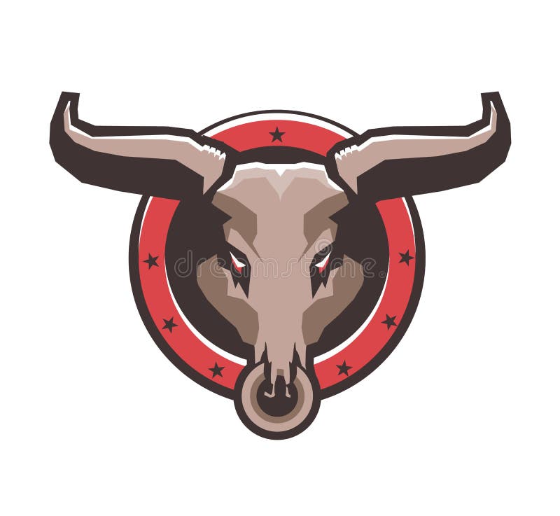 Bull head emblem stock vector. Illustration of emblem - 106162566