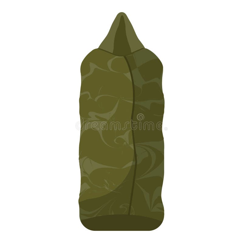 Vector Illustration of a Bullet with a Green Camouflage Pattern ...