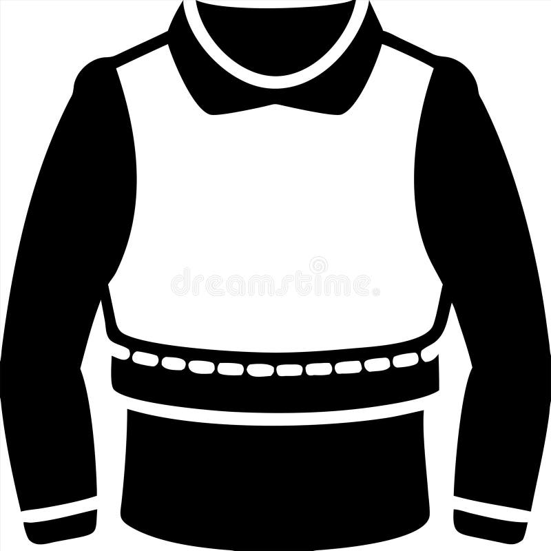 Bulletproof Vest Vector Illustration Protective Gear Concept for ...