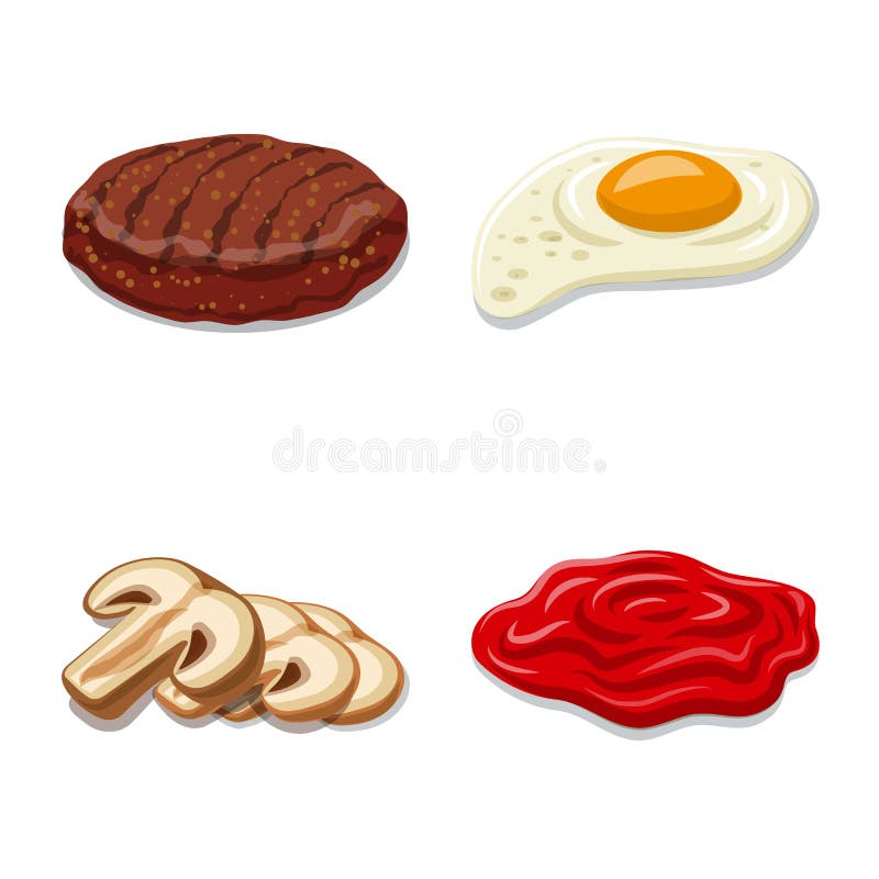 Vector Design of Burger and Sandwich Icon. Collection of Burger and ...