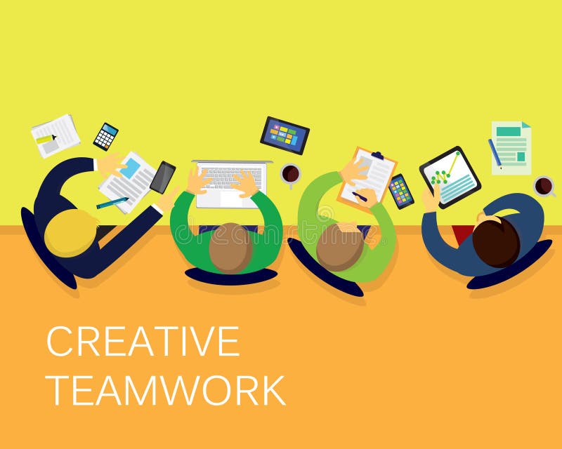 Business Creative Teamwork stock vector. Illustration of business ...