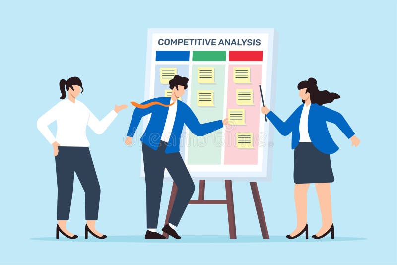Team Competitive Analysis Stock Illustrations – 694 Team Competitive ...
