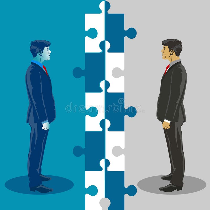 Business Unity and Cooperation. Business Concept Vector Illustration ...