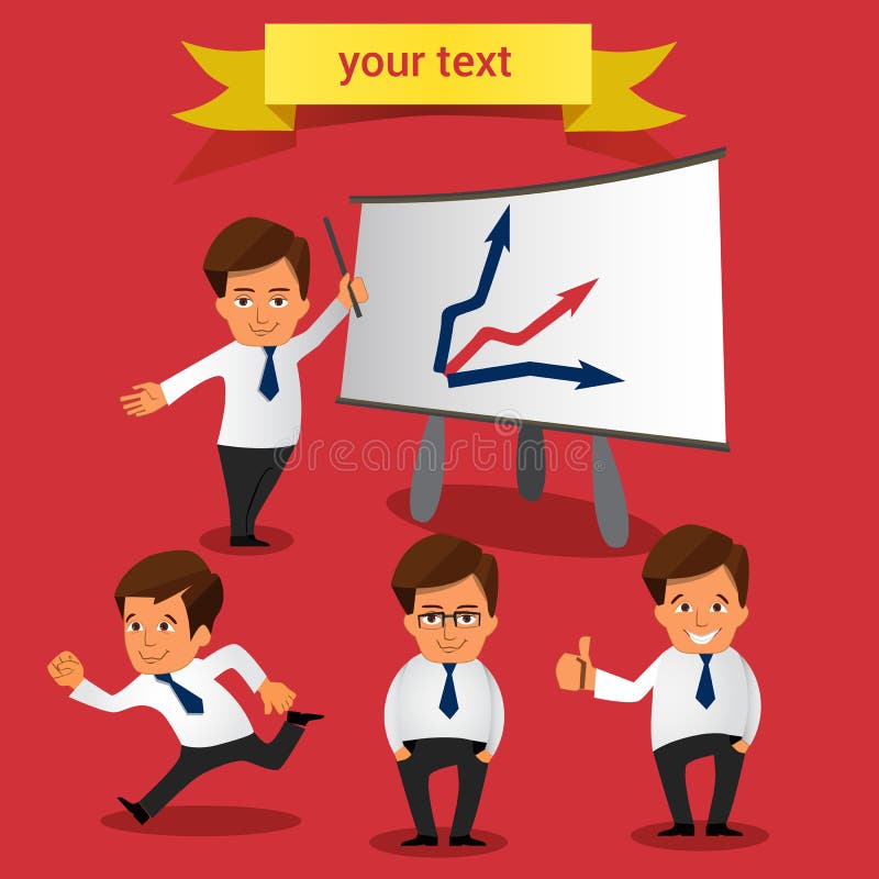 Businessman Cartoon Character Stock Vector - Illustration of abstract ...