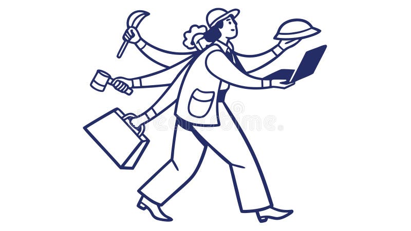 Multitasking Woman Stock Illustrations – 6,300 Multitasking Woman Stock ...