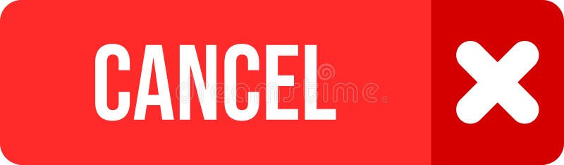 Cancel Button. Red Cancel Button. Button for Cancel in Red Color. Stock ...