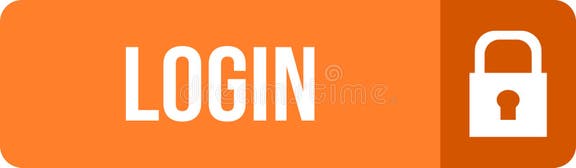Login Button. Orange Login Button. Stock Vector - Illustration of ...