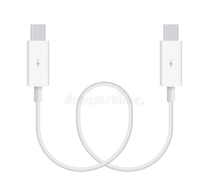 Vector Illustration of Cable Stock Illustration - Illustration of ...