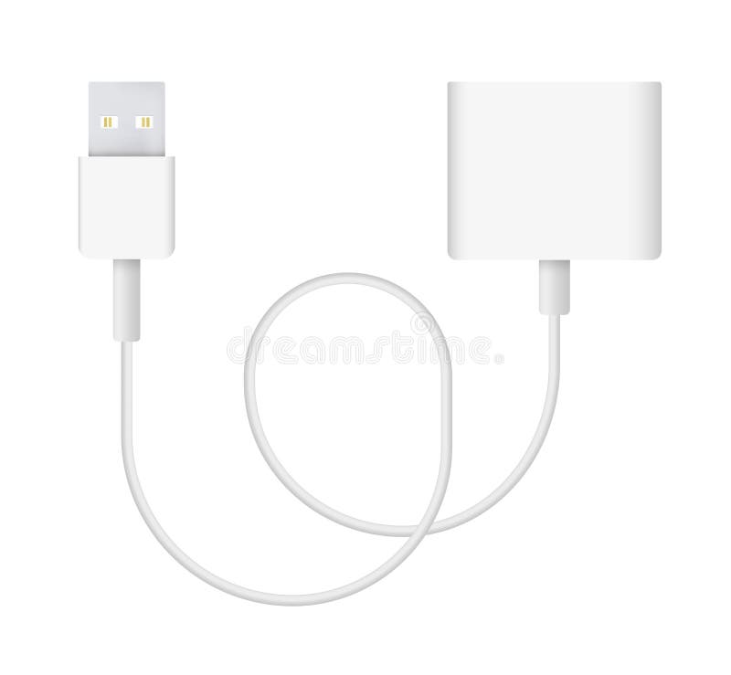 Multiport Adapter Icon. Element of Computer Parts with Name Icon for ...