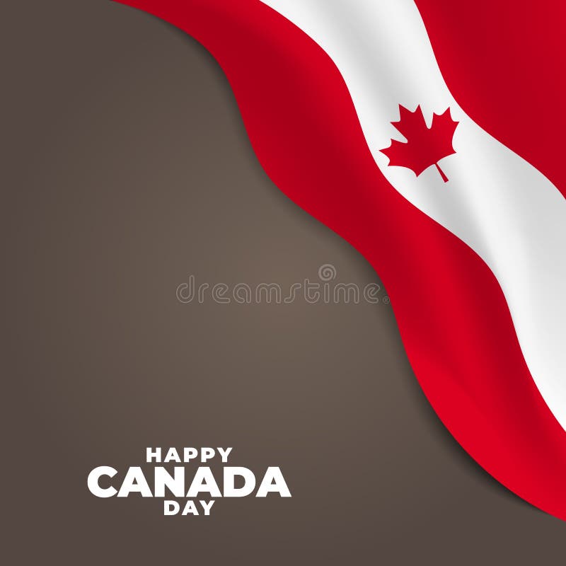 Vector Illustration of Canadian Day. Canada National Day Stock Vector ...