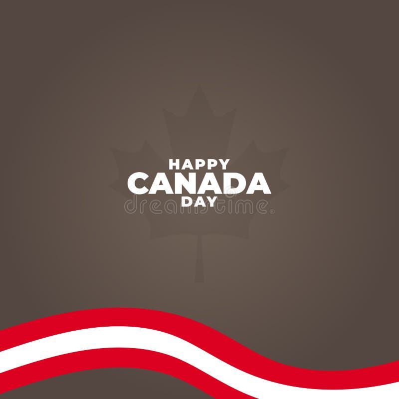 Vector Illustration of Canadian Day. Canada National Day. Canada ...