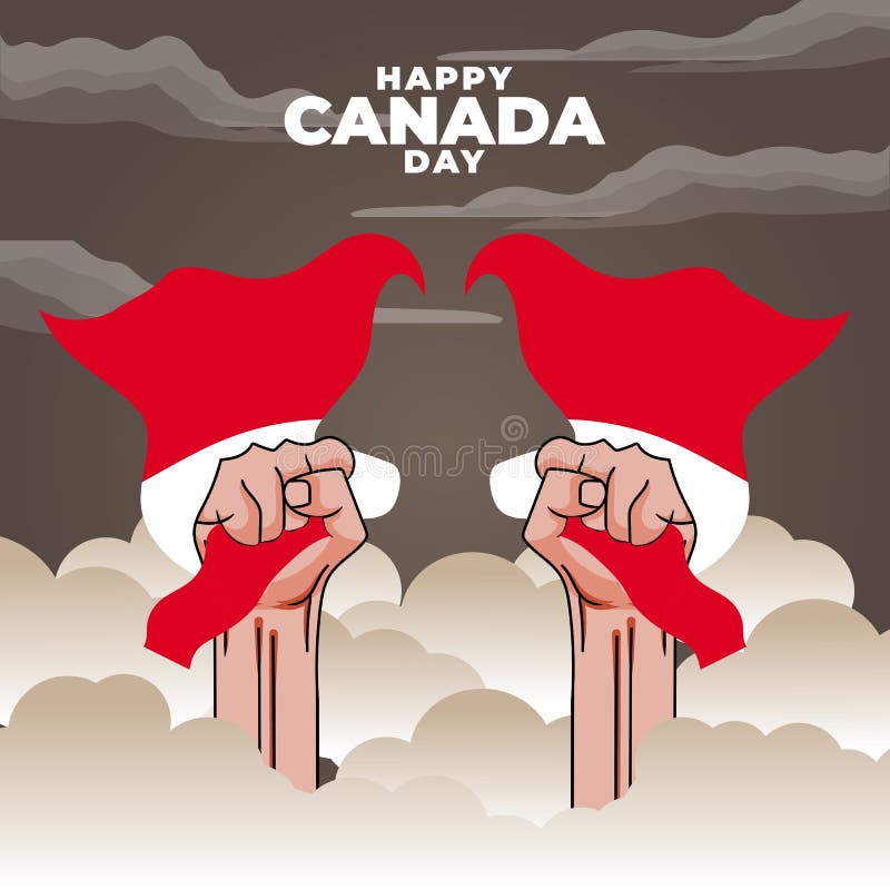 Vector Illustration of Canadian Day. Canada National Day Stock Vector ...