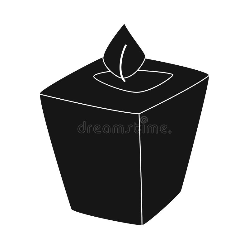 Vector Illustration of Candle and Aromatic Icon. Set of Candle and ...