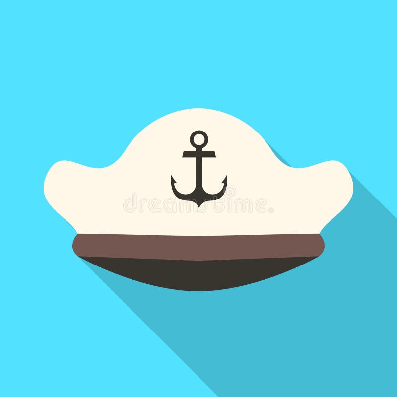 Vector Illustration of Cap and Captain Sign. Set of Cap and Navy Stock ...