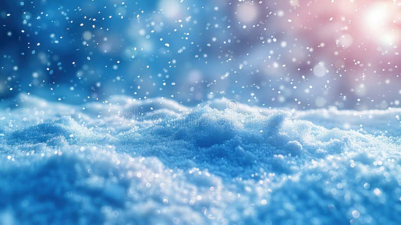 Snowfall Realism: Vector Illustration of Falling Snow on Background ...