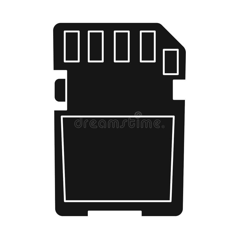 Vector Illustration of Card and Microsd Logo. Set of Card and Data ...