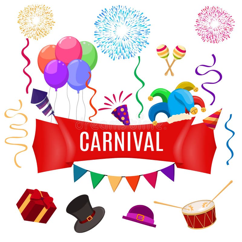Vector Illustration of the Carnival. Poster Template Stock Vector ...