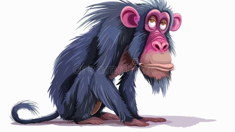 Cartoon Baboon Vector Illustration for Creative Design Projects Stock ...