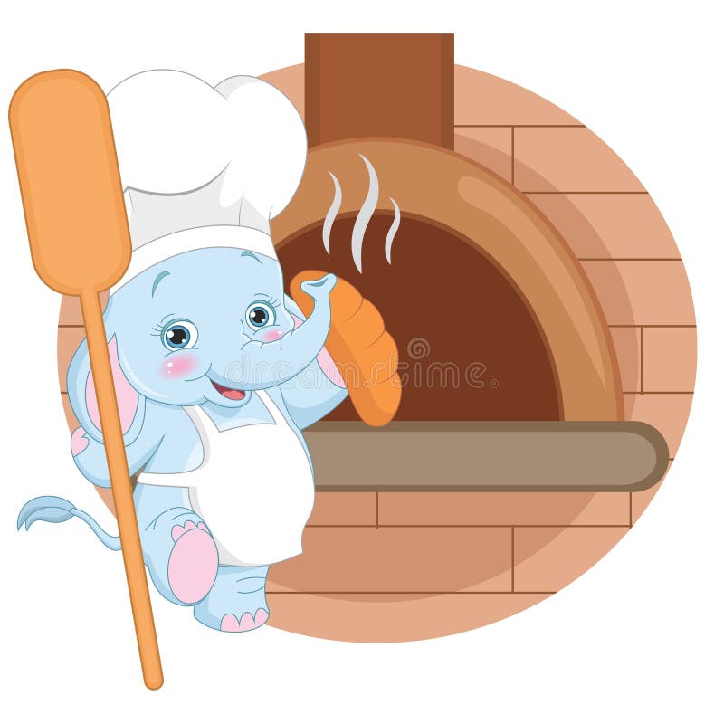 Cooking Elephant Stock Illustrations – 250 Cooking Elephant Stock ...