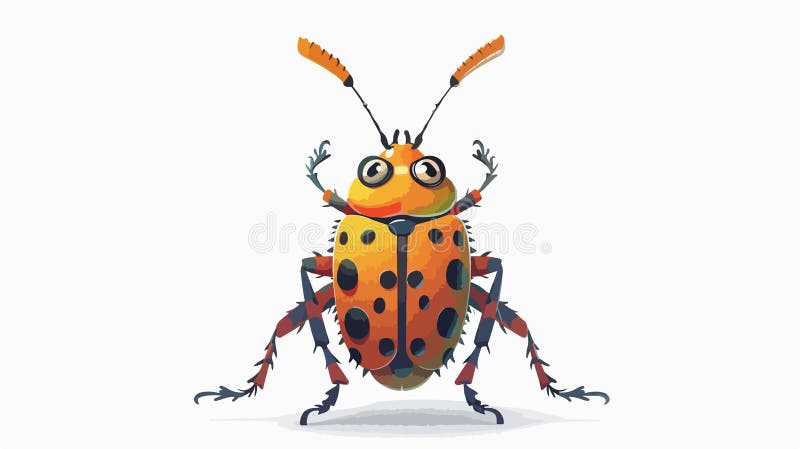 Colorful Cartoon Beetle Illustration for Kids Designs and Projects ...