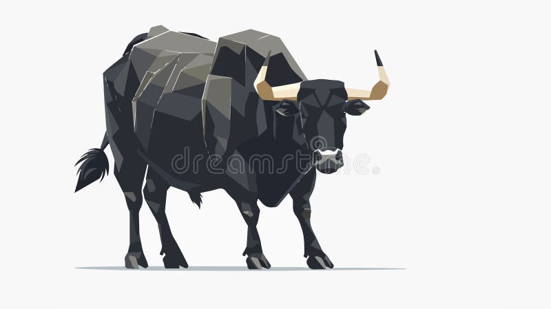 Cartoon Bull Vector Illustration for Creative Projects and Designs ...