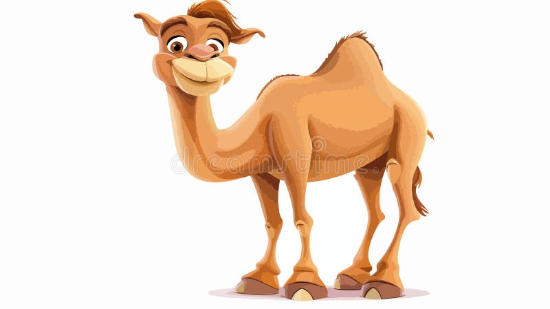 Playful Cartoon Camel Animation Vector Illustration for Projects Stock ...