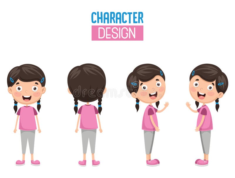 Vector Illustration of Cartoon Character Design Stock Vector ...