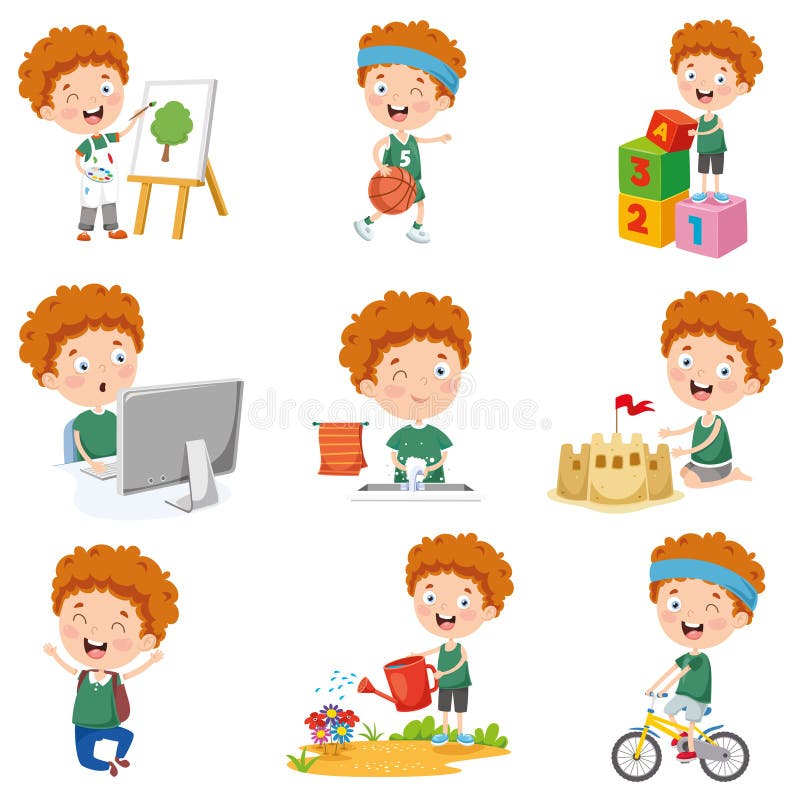 Vector Illustration of Cartoon Character Stock Vector - Illustration of ...
