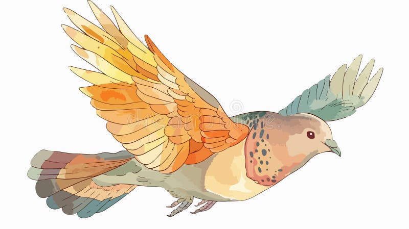 Cartoon Dove Animation Vector Illustration for Creative Projects Stock ...