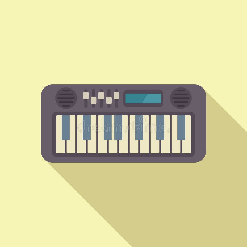 Vector Illustration of Cartoon Electronic Keyboard Stock Vector ...