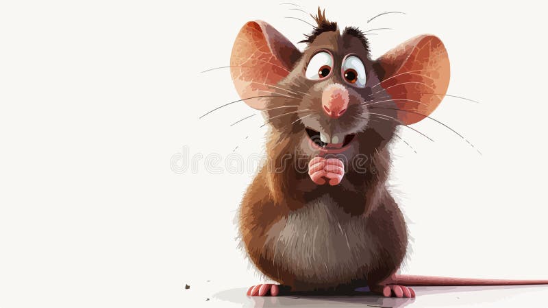 Cute Cartoon Fat Mouse Vector Illustration for Designs Stock Vector ...