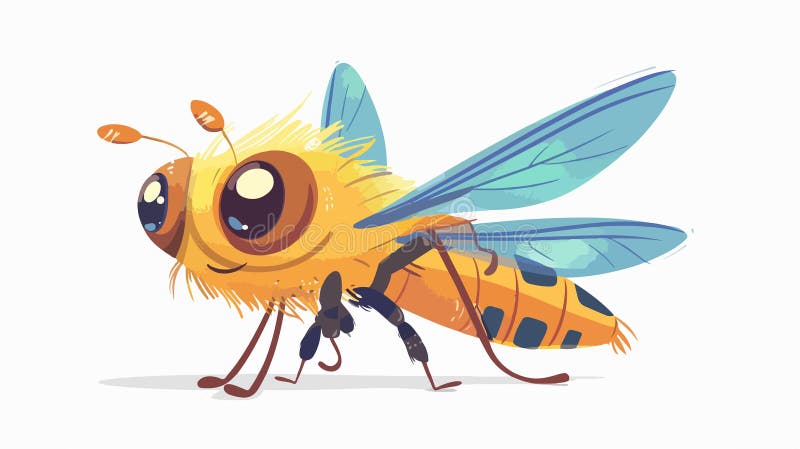 Dynamic Cartoon Fly Animation Vector Illustration for Creative Projects ...
