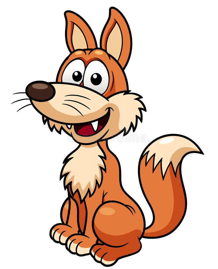 Vector Illustration of Cute Fox Cartoon Stock Illustration ...