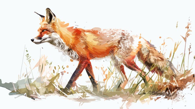 Cartoon Fox Animation Vector Illustration for Creative Projects Stock ...