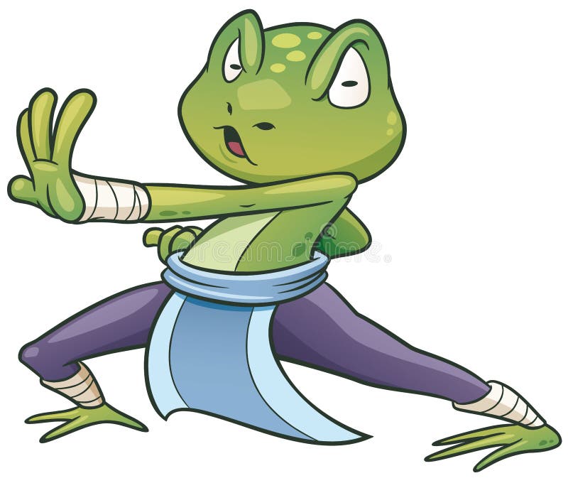 Cartoon frog with bug stock vector. Illustration of froggy - 31019331