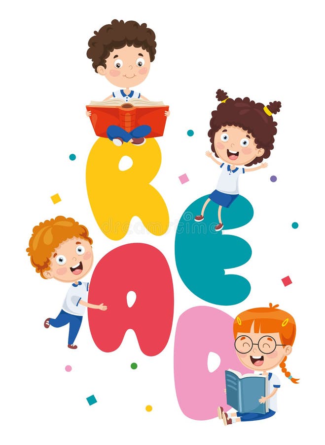 Vector Illustration of Cartoon Letters Stock Vector - Illustration of ...