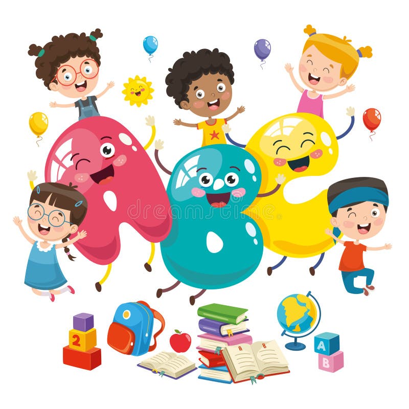 Vector Illustration of Cartoon Letters Stock Vector - Illustration of ...