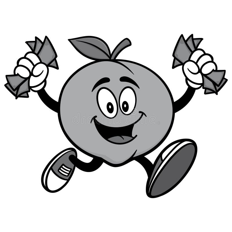 Peach Cartoon stock vector. Illustration of painting - 72947095