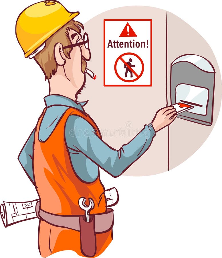 Vector Illustration of Cartoon Shift Workers Stock Vector ...