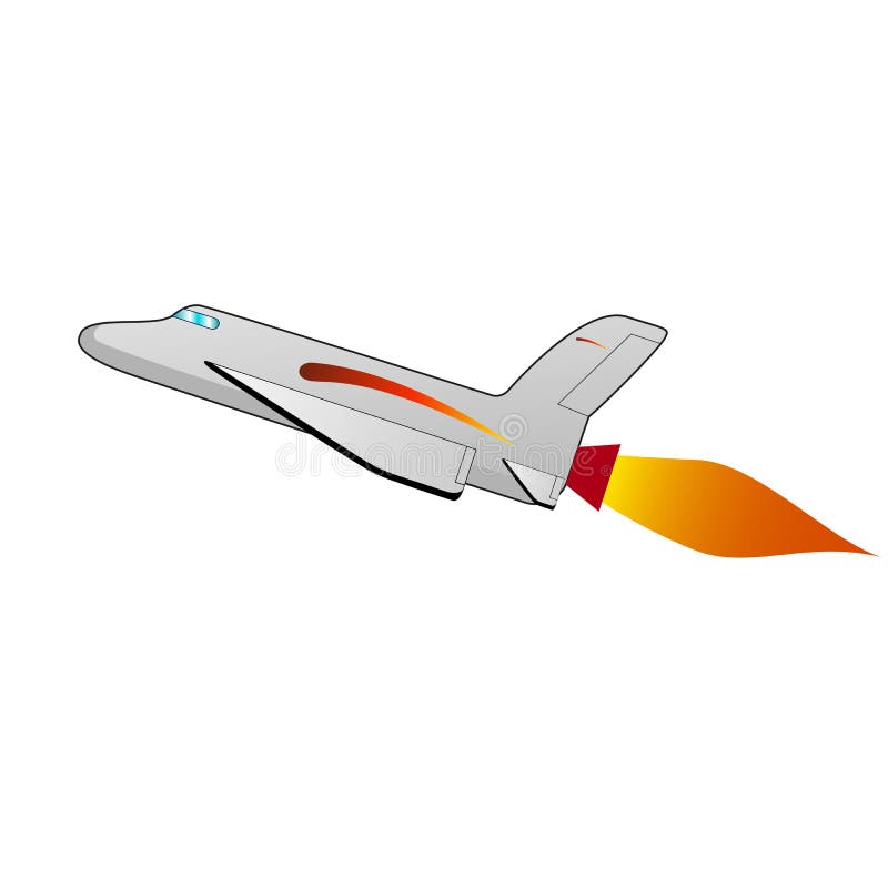 Vector Illustration of a Cartoon Space Shuttle Stock Vector ...