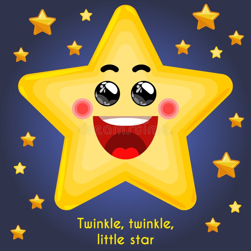 Vector Illustration with Cartoon Star Stock Vector - Illustration of ...