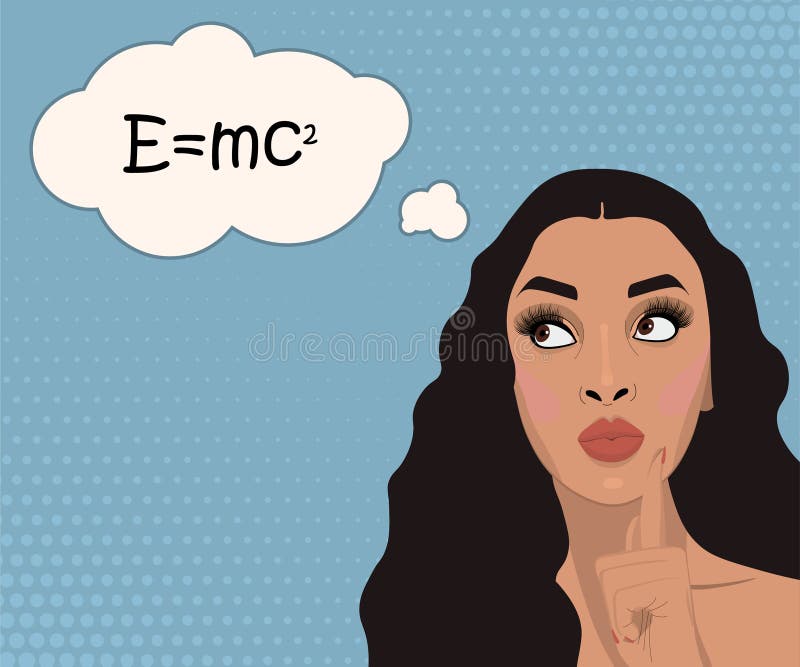 Vector Illustration in Cartoon Style of a Pensive Girl Stock Vector ...