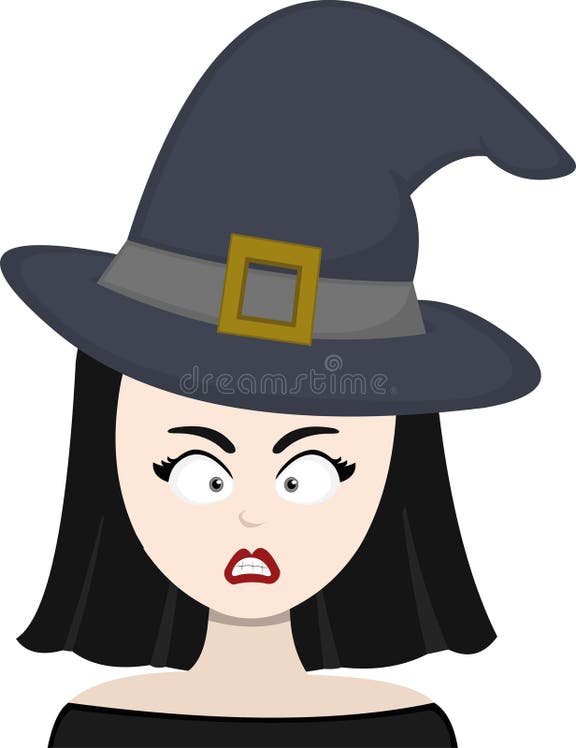 Witch angry expression stock vector. Illustration of fantasy - 322916851