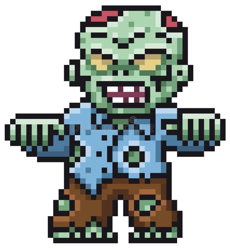 Zombie stock vector. Illustration of design, style, game - 126764868