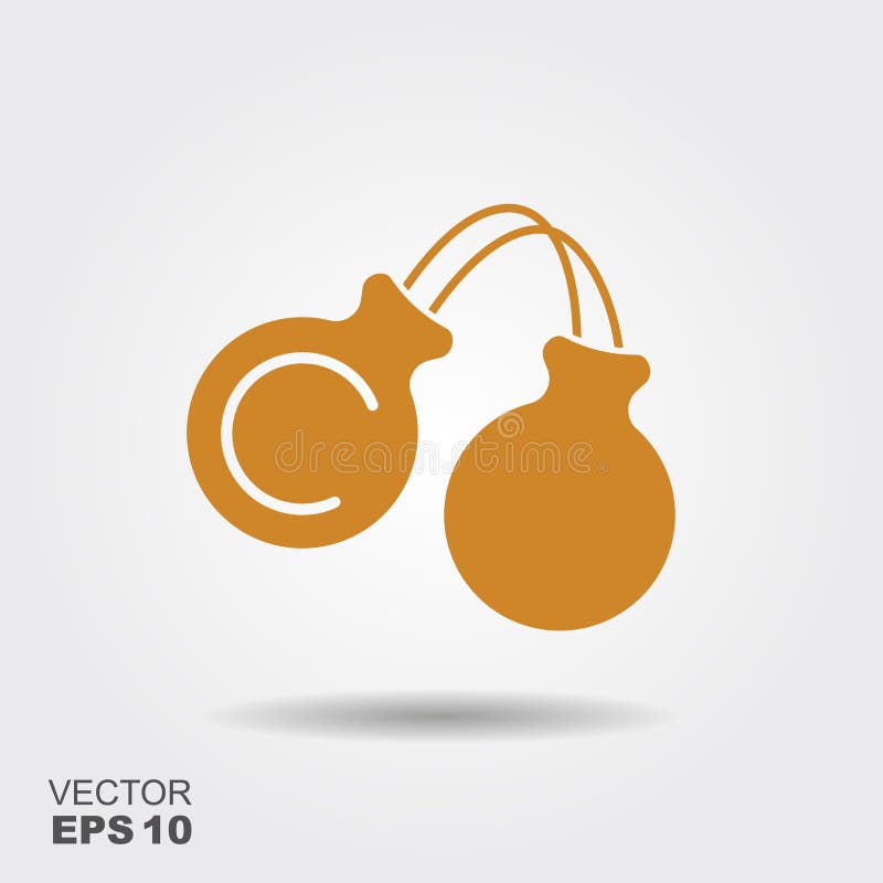 Spanish Castanets Icon, Cartoon Style Stock Illustration - Illustration ...