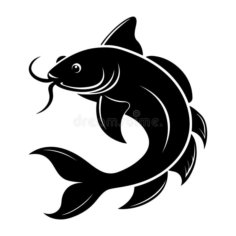 Catfish Vector Illustration on a White Background. Stock Vector ...
